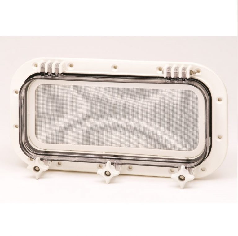 BOMAR GRAY SERIES RECTANGULAR PORTLIGHT WHITE/TINT - Harrold Marine ...