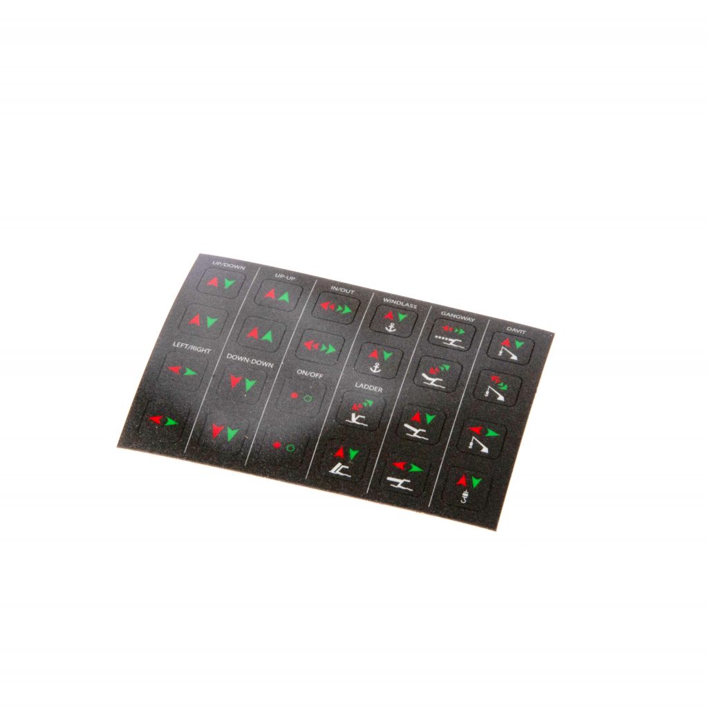 STICKER SET RADIO REMOTE CONTROL - Harrold Marine Wholesale